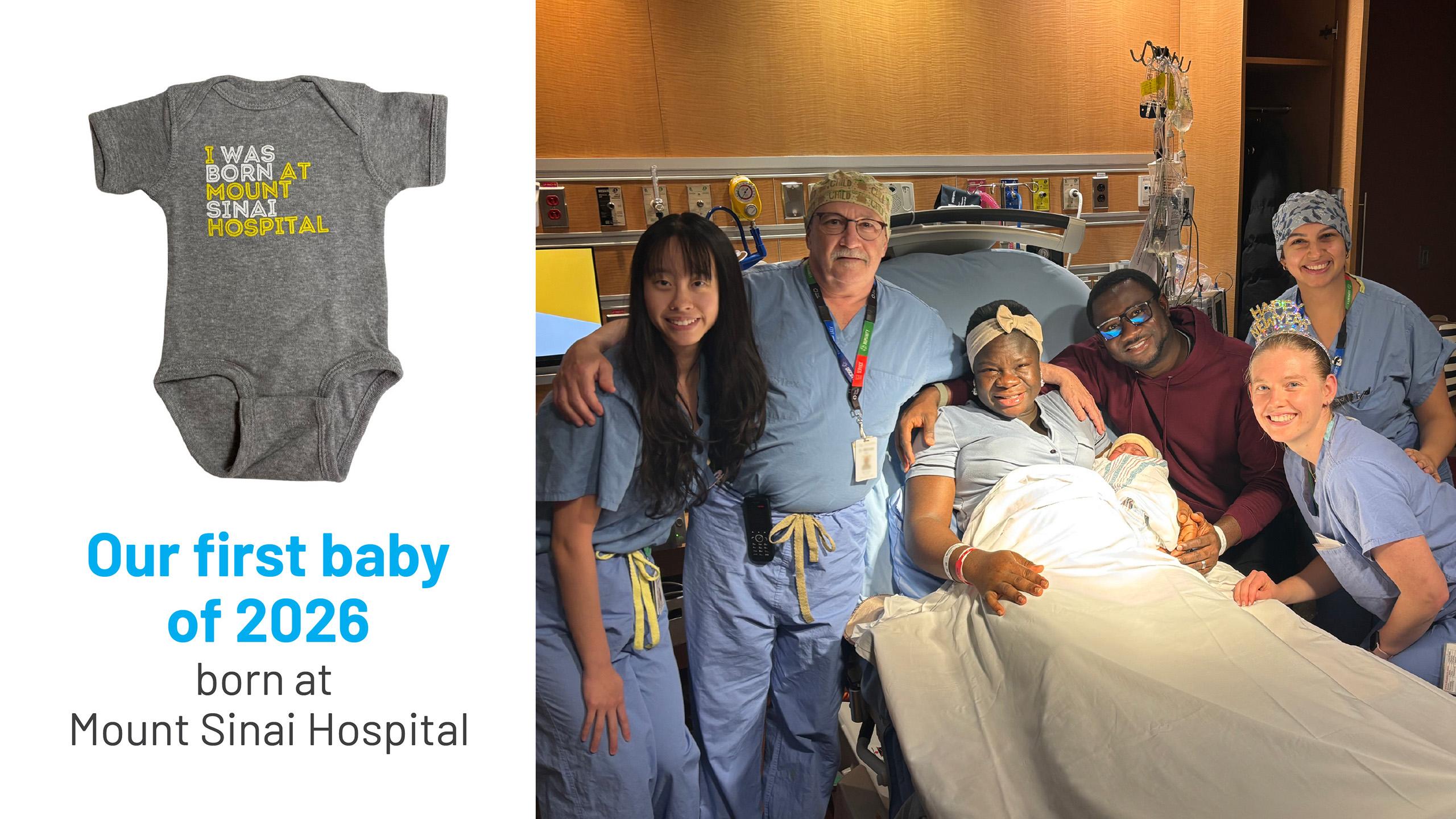 Welcoming the first baby born at Mount Sinai in 2026 | Sinai Health